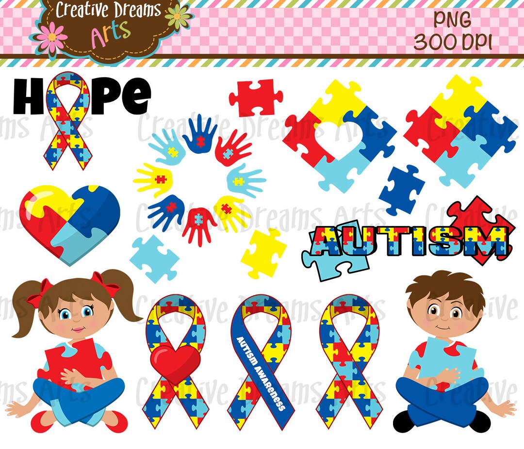 Autism Awareness Digital Art Instant Download - Etsy