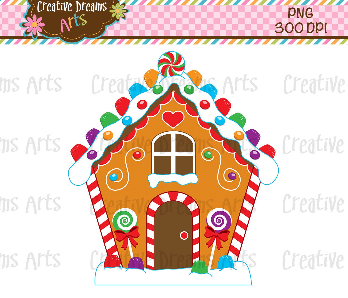 Gingerbread Digital Clip Art Instant Download - Etsy