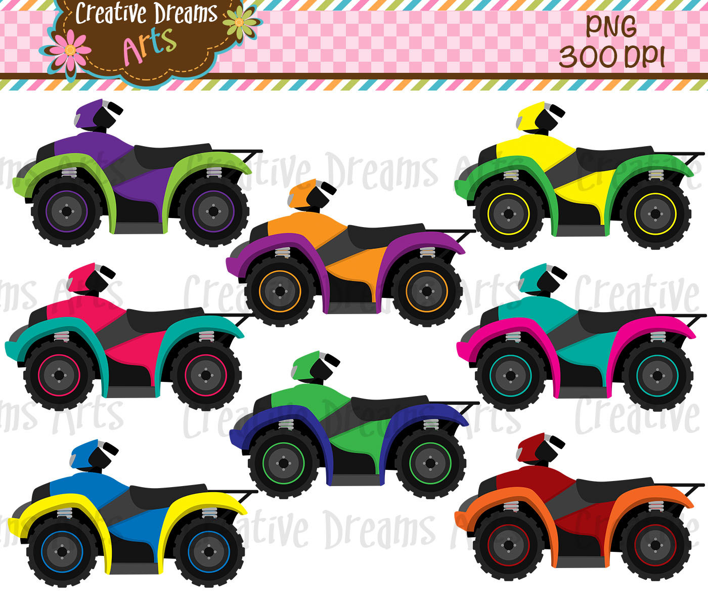 Cartoon Four Wheeler Clip Art