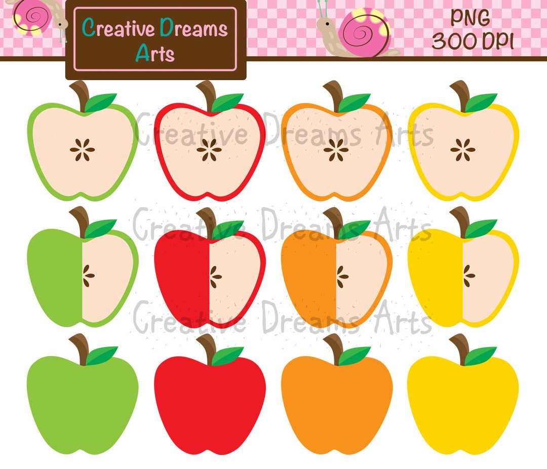 40% off Apples Digital Clip Art Instant Download - Etsy