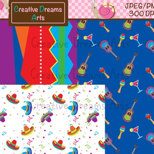 Fiesta Digital Clip Art Instant Download - Etsy