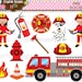 Fire Fighters Digital Clip Art Instant Download - Etsy