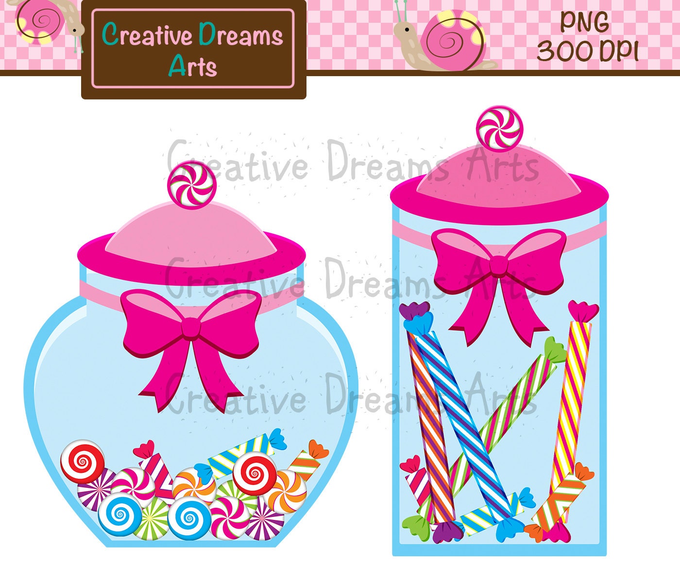 Candy Digital Clip Art Instant Download - Etsy