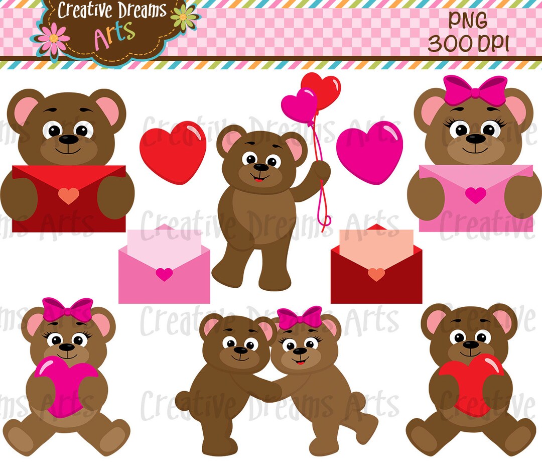Love Bears Digital Clip Art Instant Download - Etsy