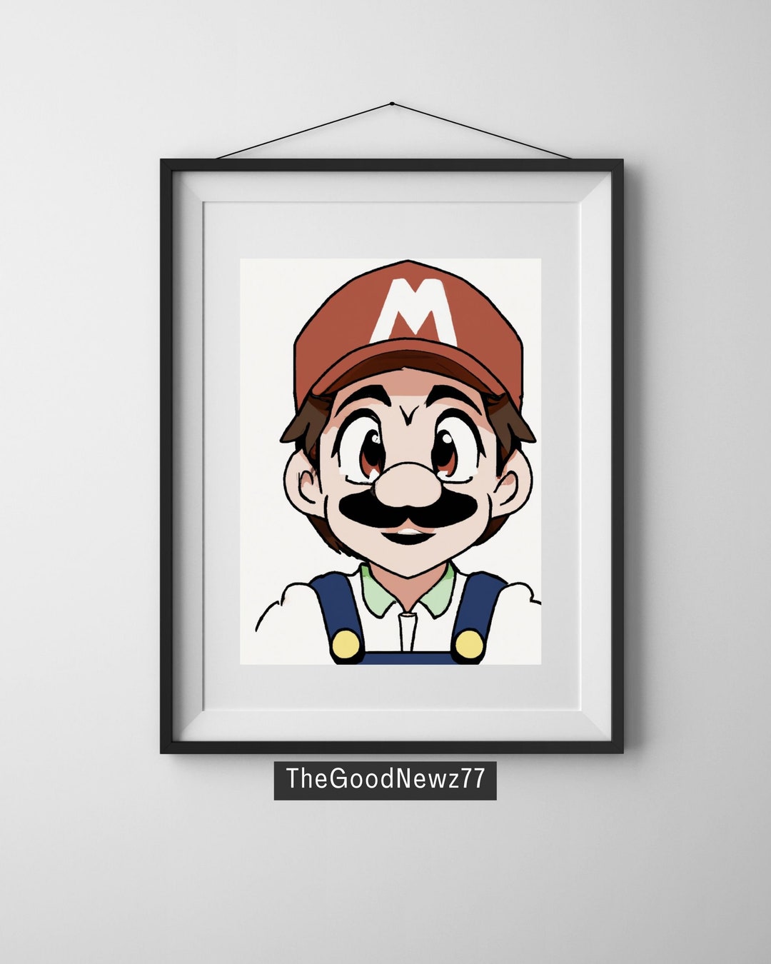 Ghibli Mario Art Japanese Wall Art Ukiyo-e - Etsy