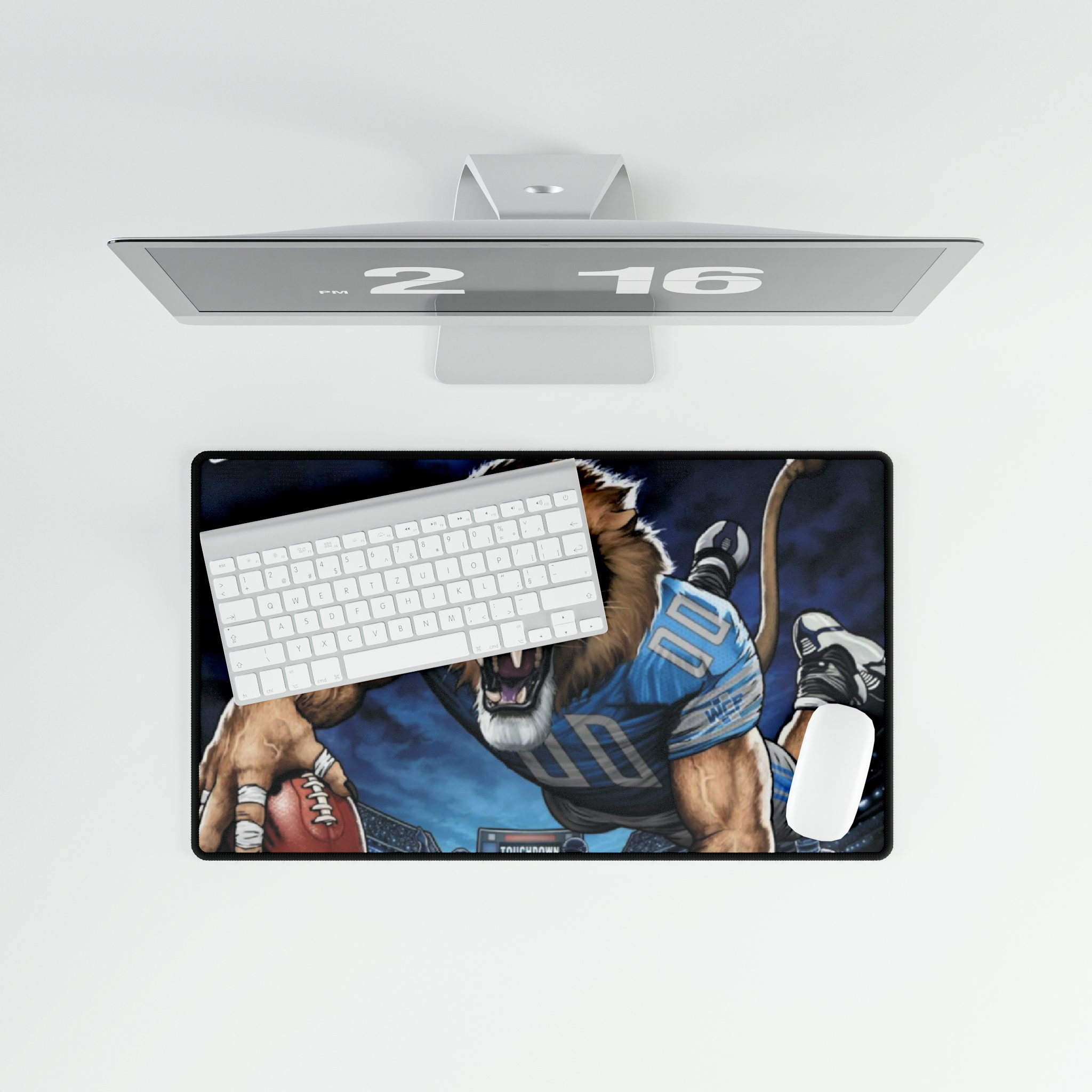 Detroit Lions Desk Mat, Game Day Decor, NFL Football, Detroit Lions ...