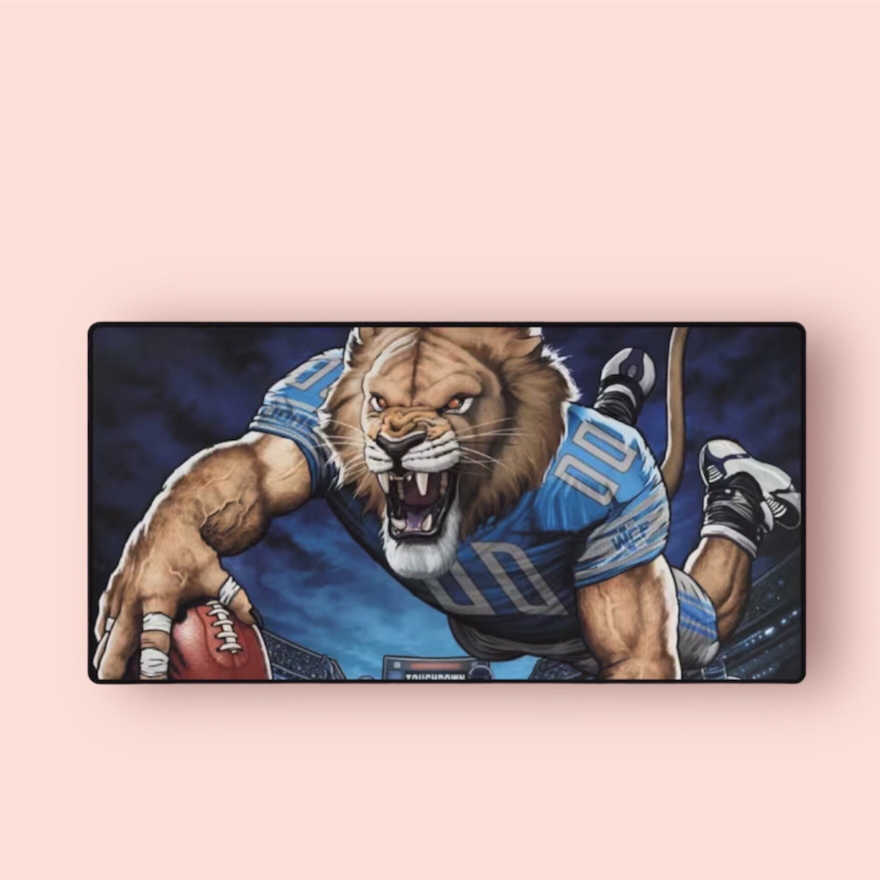 Detroit Lions Desk Mat, Game Day Decor, NFL Football, Detroit Lions ...