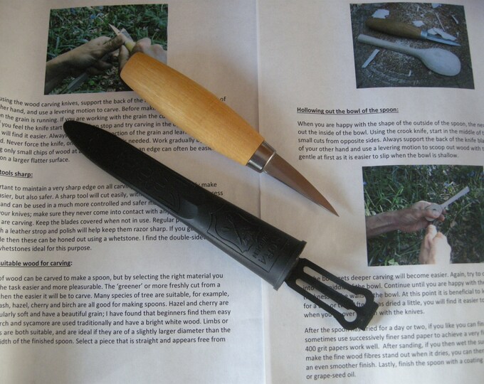 Wood Carving Knife Mora 120 With Carving Guide. for Making Wooden ...