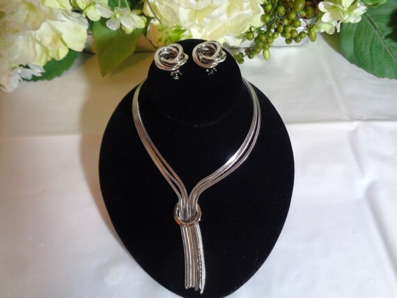 Slinky Sexy Silver Plate Snake Chain Multi Strand Nec… - Gem