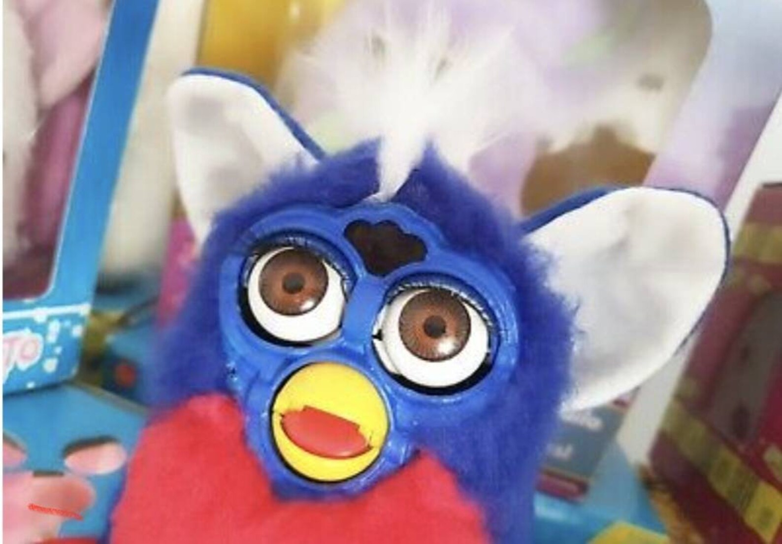 Custom Furby 1998 Replica CHICAGO CUBS Furby Model 70-800 Blue and Red ...