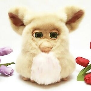 Furby 2005 SAND Emoto Tronic Furby Model 59294 Electronic Toy Tan Fur ...