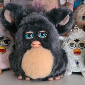 Furby 2005 Fiesta Black Emoto Tronic Furby Plush Toy Model 59294 Black ...