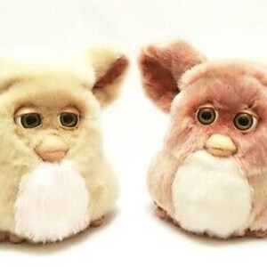 Furby 2005 SAND Emoto Tronic Furby Model 59294 Electronic Toy Tan Fur ...