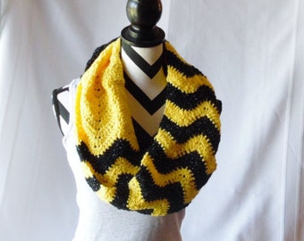 Chevron infinity scarf | Etsy