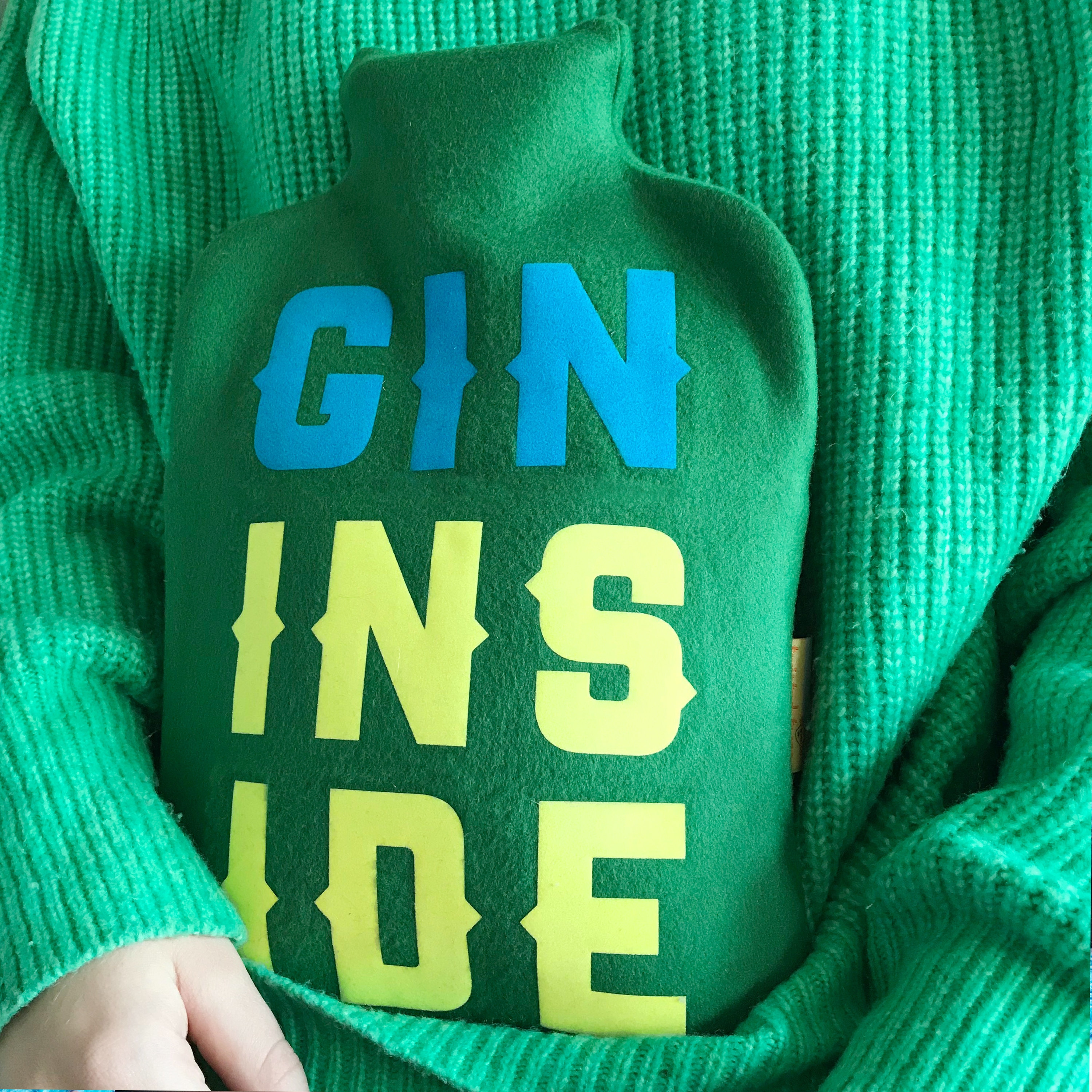 Gin Inside Hot Water Bottle Cover - Etsy UK