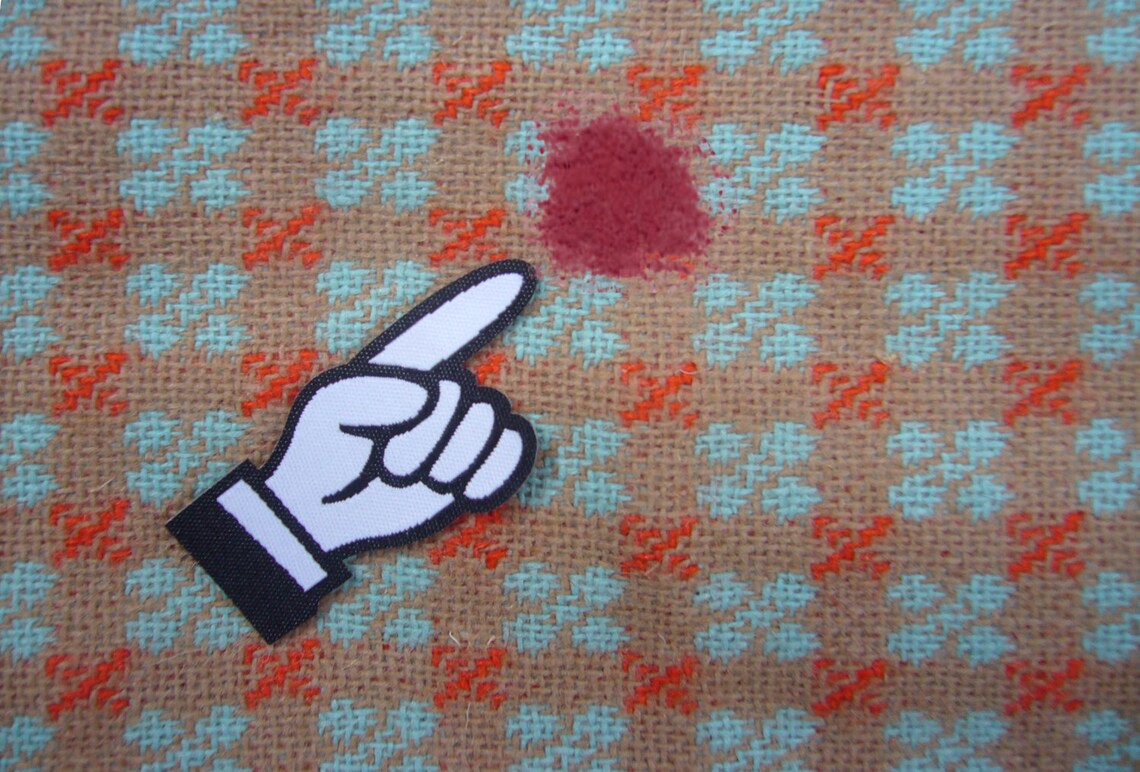 Pointer Patches Iron-on Appliqué Patches Stains Without - Etsy