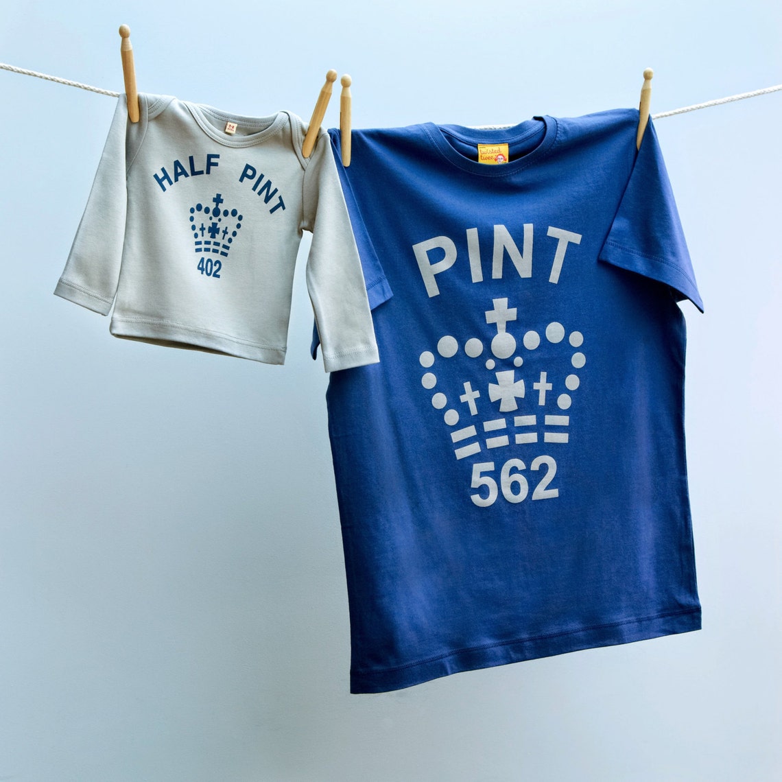 Passende T-Shirts Pint und Half Pint Geschenk für Papa und Sohn oder ...