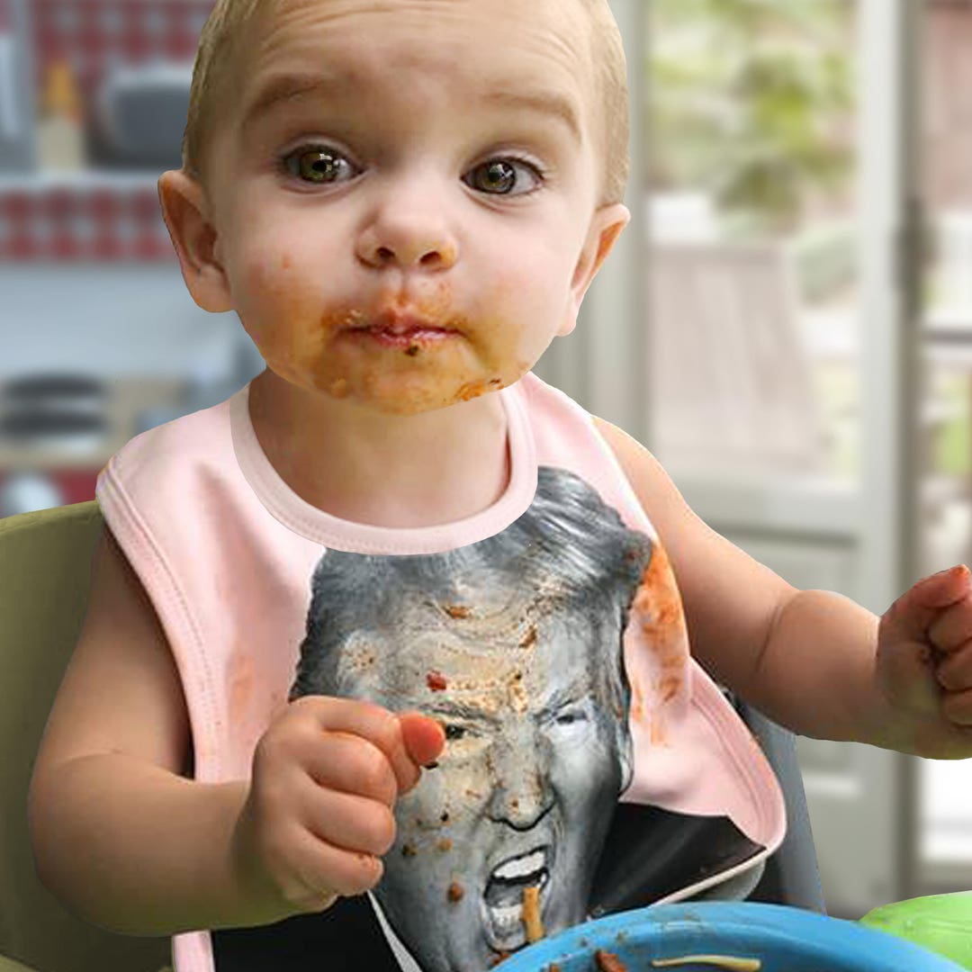 Baby Bib for Political Babies - Donald Trump - Etsy