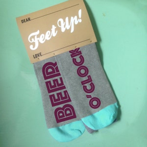 Funny Hangover Sock Gift - Feet Up! Hung Over Socks - Etsy