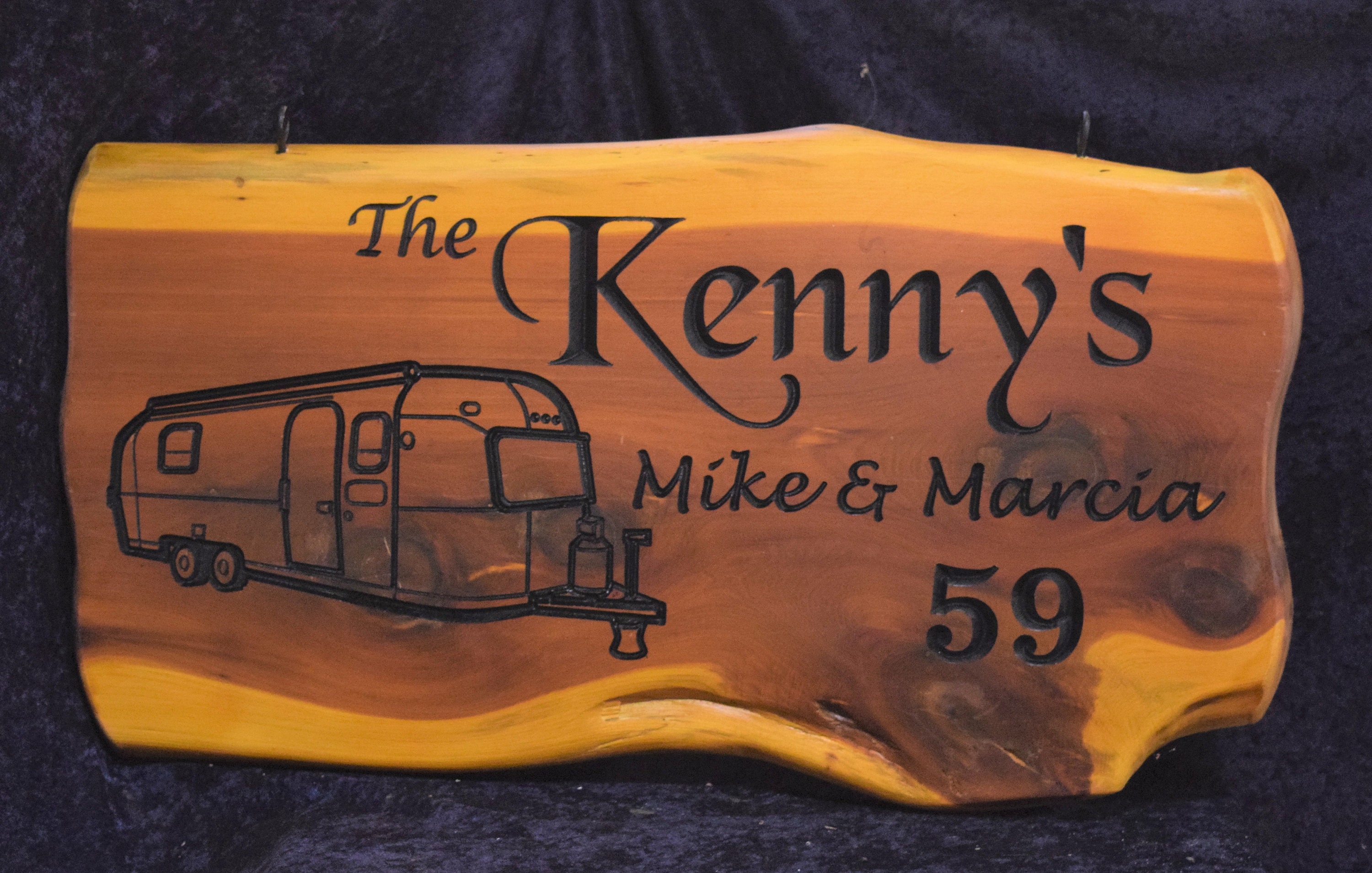 RV Sign * 2ft Wide * Camper Sign * Camping Sign * Campsite Sign * Cedar ...