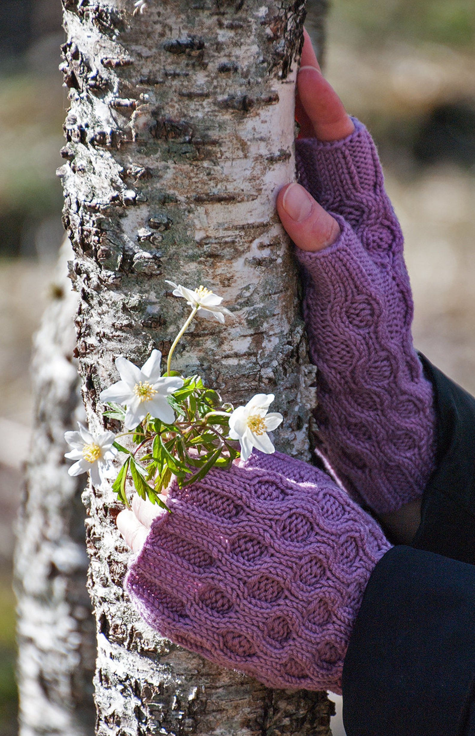 PDF Knitting Pattern, Honeycomb Fingerless Mittens Pattern, Textured Fingerless Gloves Pattern ...