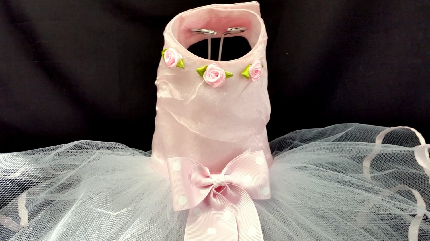 Dog Dress, Dog Harness, Pink Dog Dress, Tutu Dog Dress. Dog Harness ...