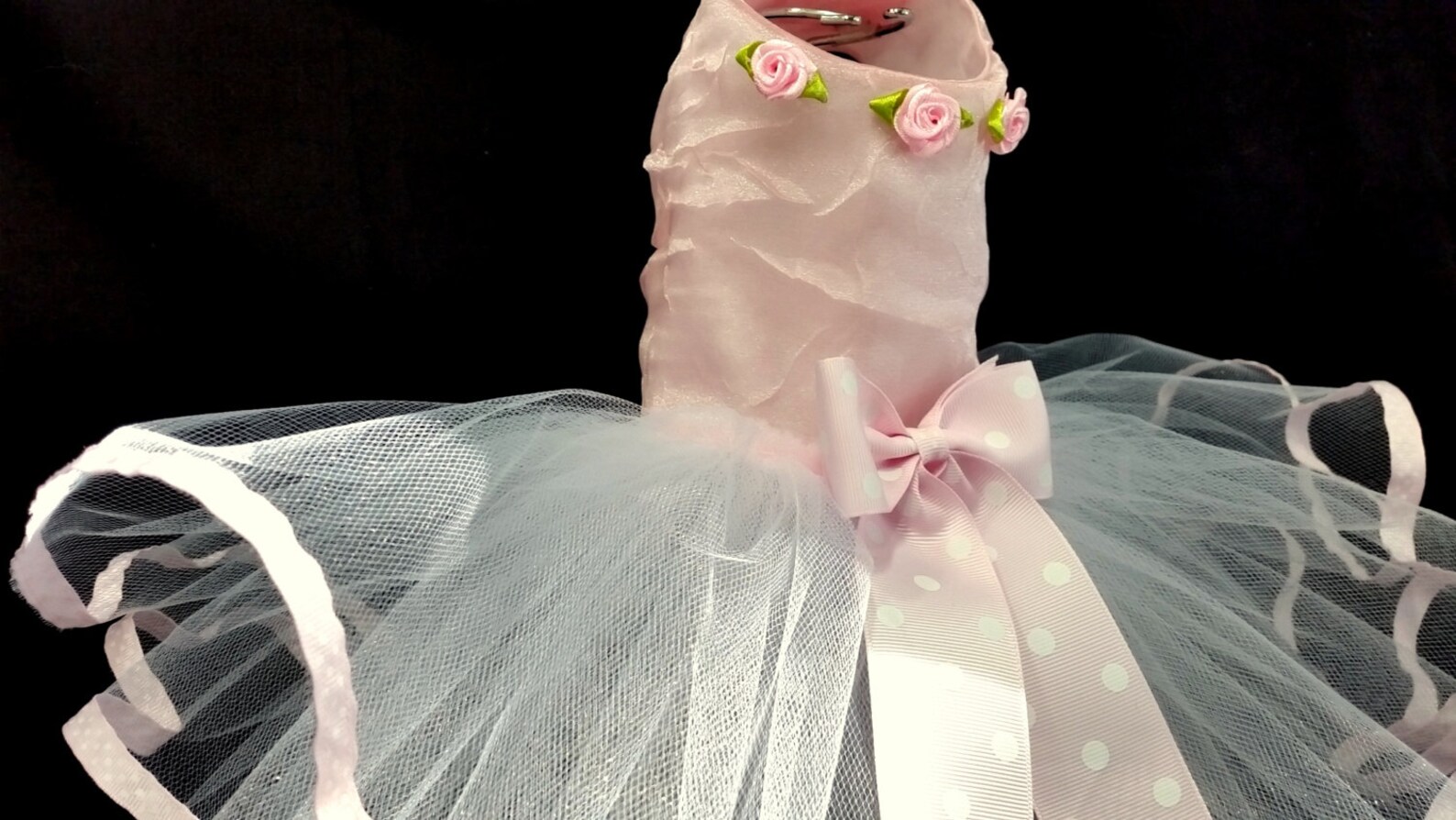 Dog Dress, Dog Harness, Pink Dog Dress, Tutu Dog Dress. Dog Harness ...