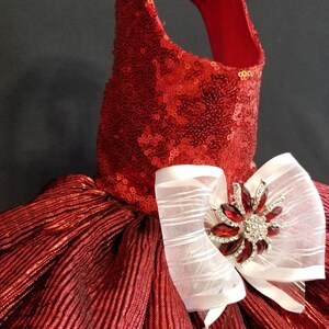 Dog Dress, Red Dog Dress, Dog Tutu Harness, Dog Wedding Dress, Red Dog ...