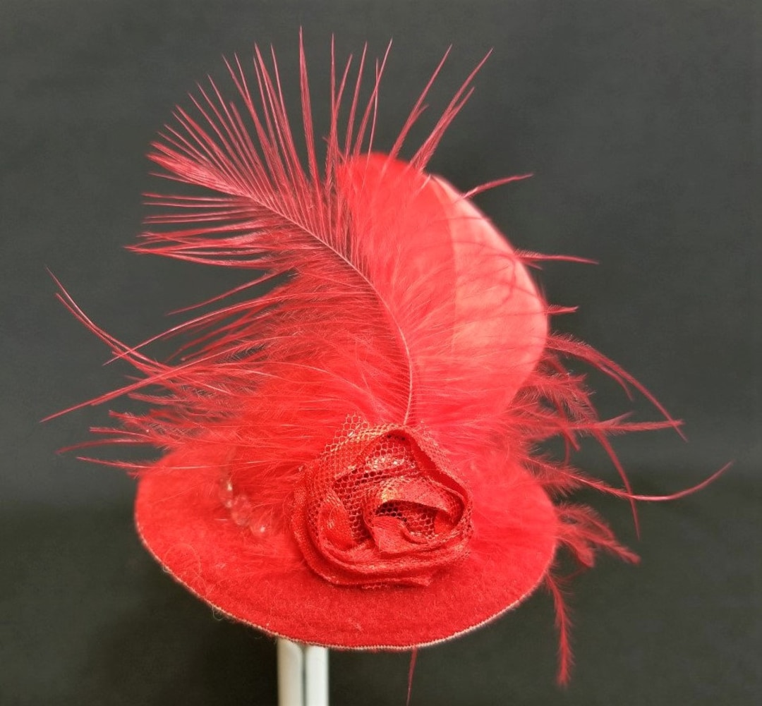 Red Dog Hat, Dog Fascinator, Dog Hat, Dog Head Wear, Dog Apparel - Etsy