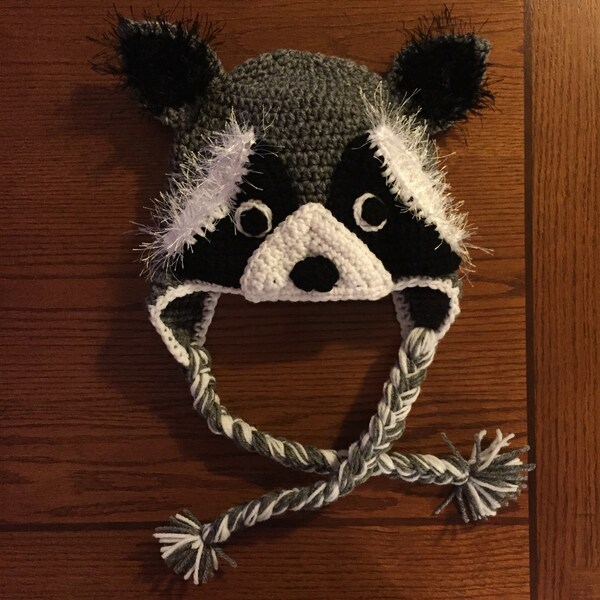 Crochet Raccoon Hat - Etsy