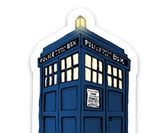 Doctor Who TARDIS Blue Box 3 Vinyl Sticker or Magnet - Etsy