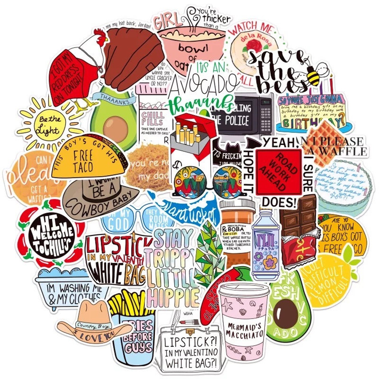 Vine Quotes 15 Sticker Pack Quotes Funny Sayings Vinyl - Etsy