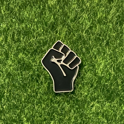 SILVER Black Lives Matter Enamel Lapel Pin 1 Custom - Etsy