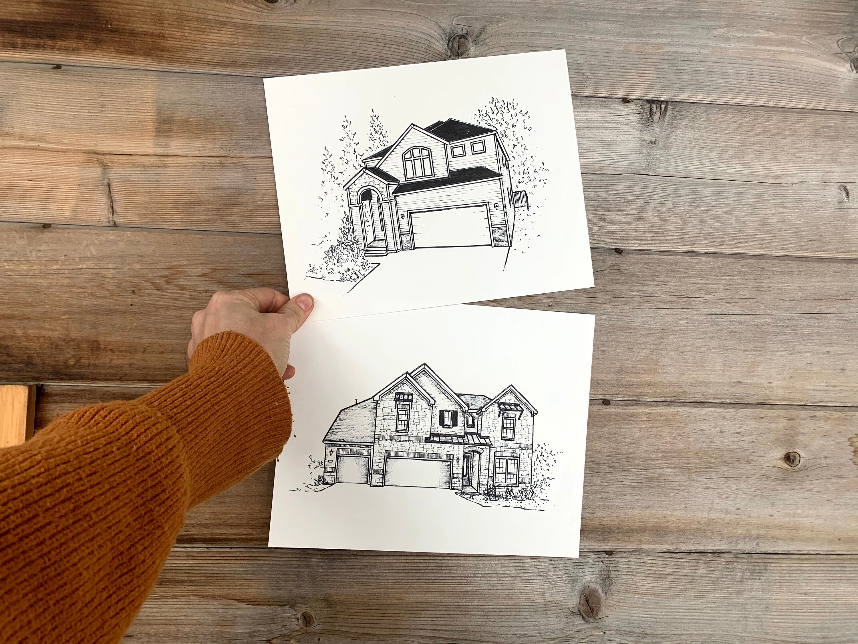 Custom House Drawing Drawing From Photo Drawing of Home | Etsy