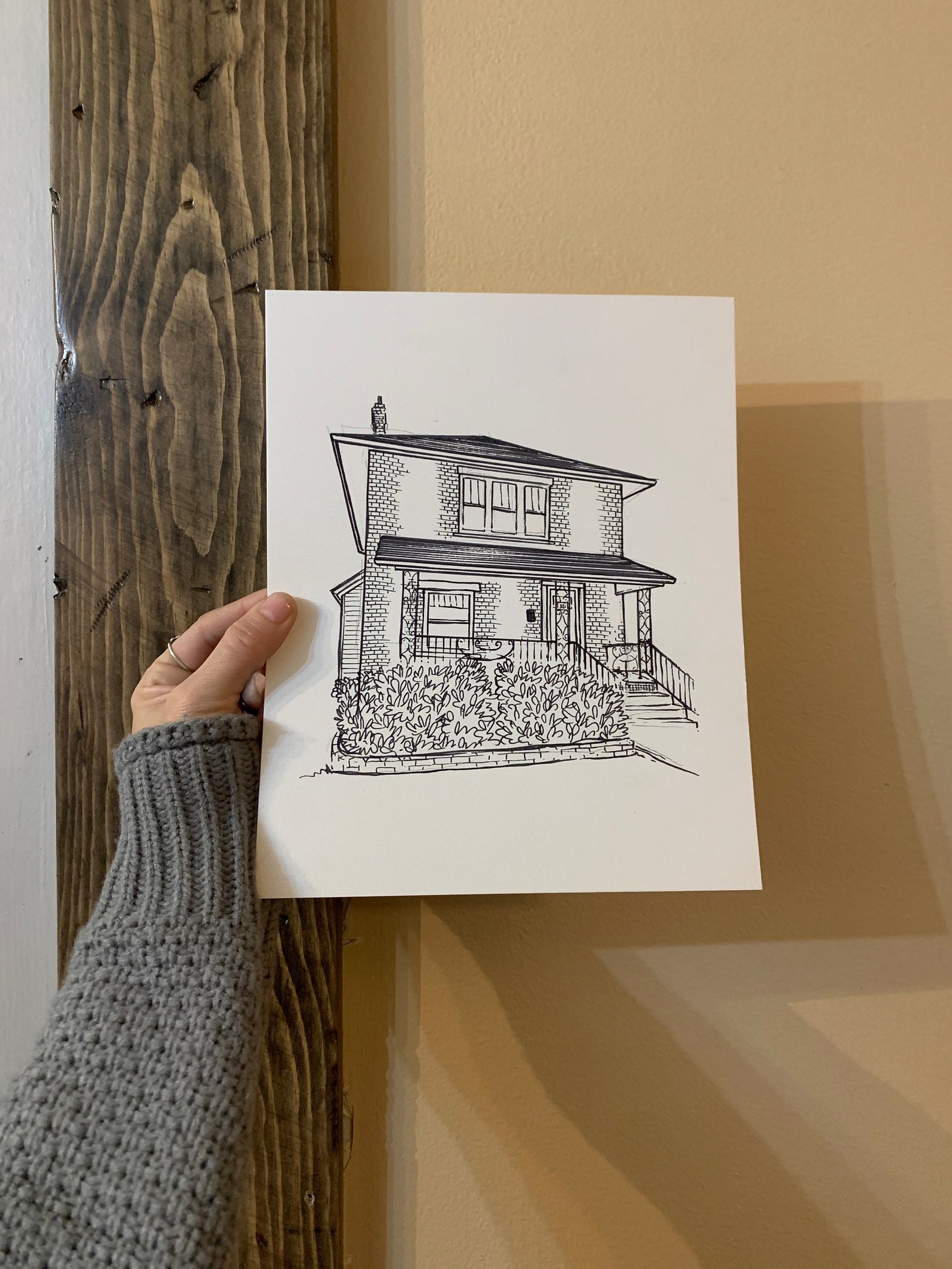 Custom House Drawing From Photo House Portrait Realtor Gift - Etsy