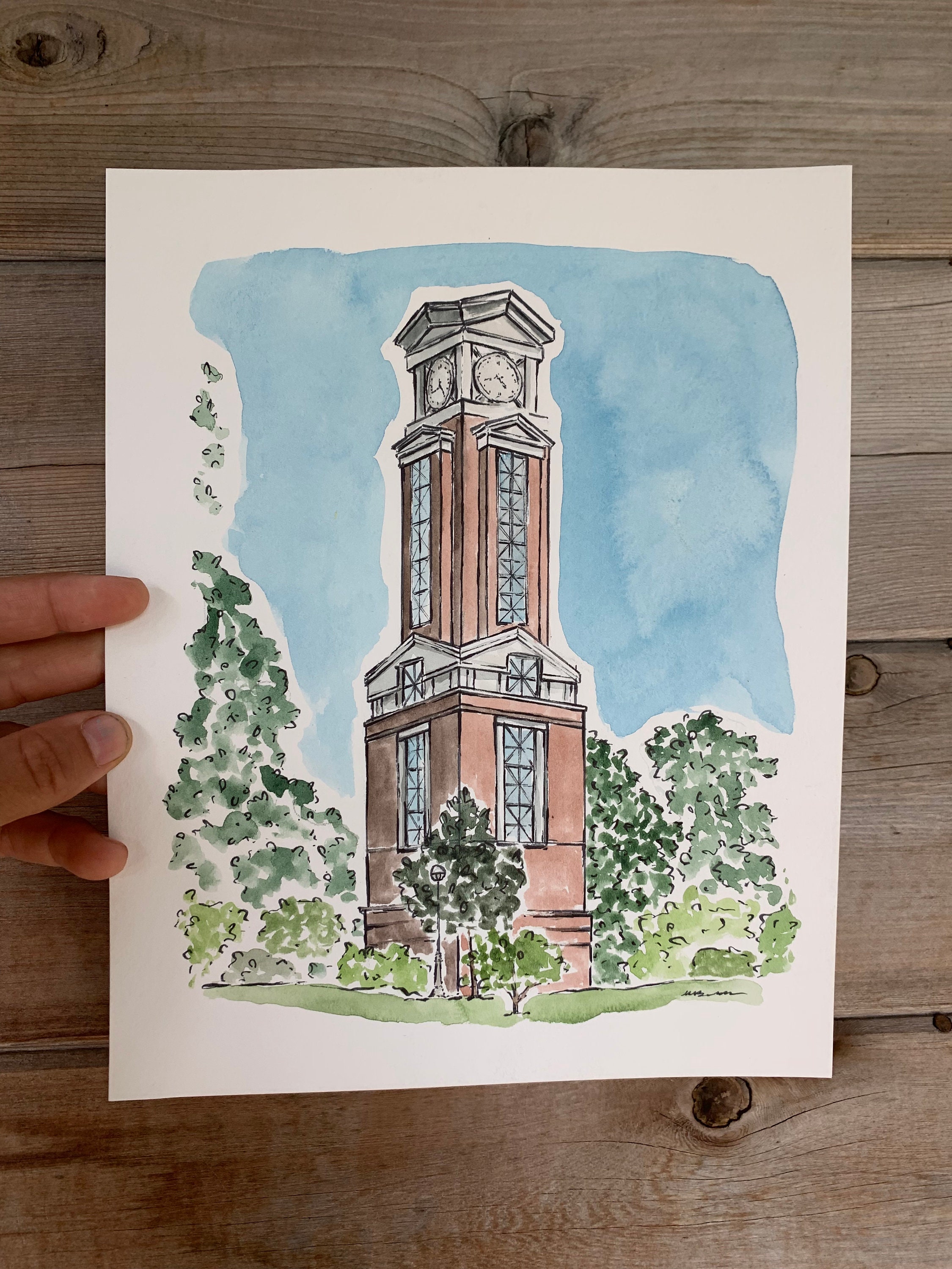 Wedding Venue Watercolor, Wedding Venue Painting, Wedding Venue ...