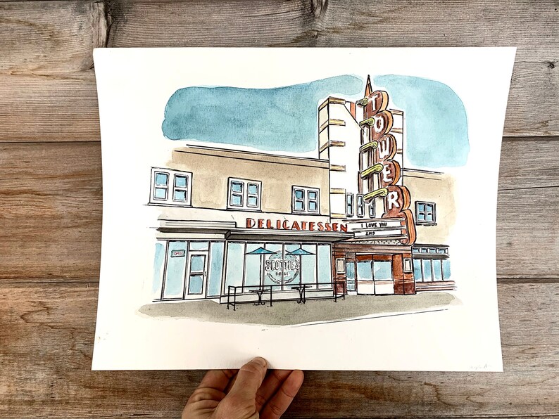 Wedding Venue Watercolor, Custom Wedding Venue Illustration, Venue Art ...