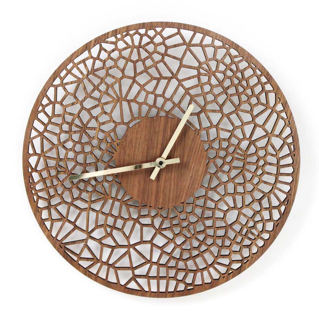 Voronoi Cell Wall Clock 40cm - Etsy UK