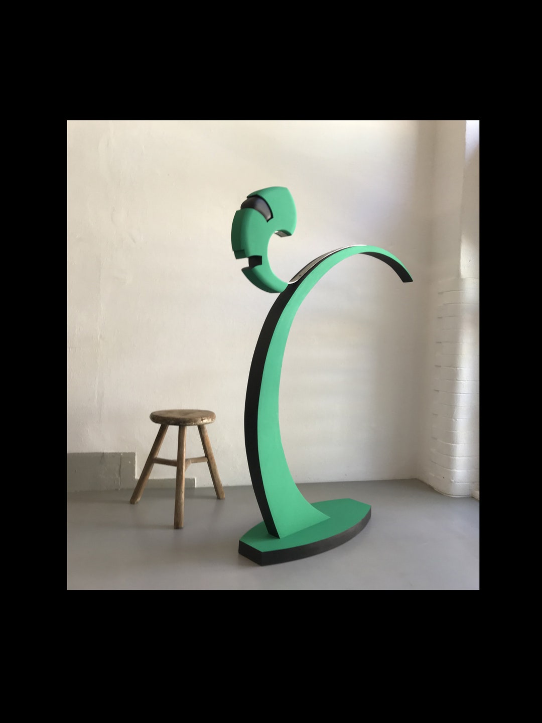 HUGO Wooden Sculpture Abstract Figure Art Fantasy Pop Art Collectible ...