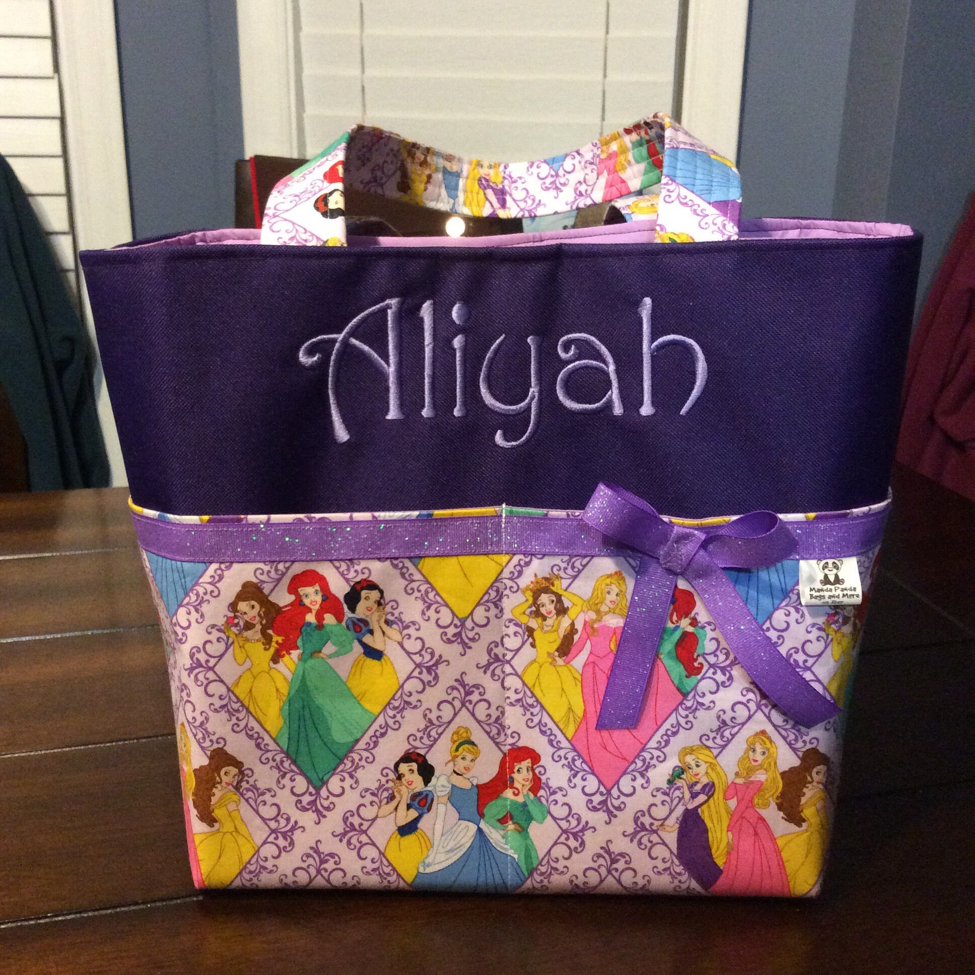 Personalized Princess tote bag/ princess diaper bag/ princess | Etsy