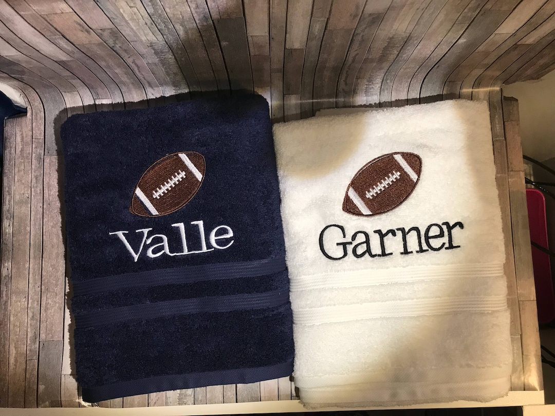 Football Towel/ Sports Towel/team Towel/personalized Bath Towel ...
