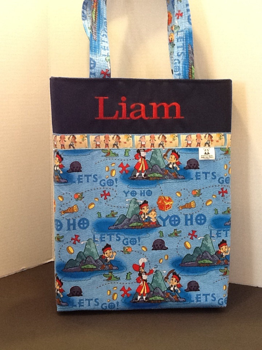 Personalized Pirates Tote Bag Diaper Bag Pocket Bag Made With Jake and ...