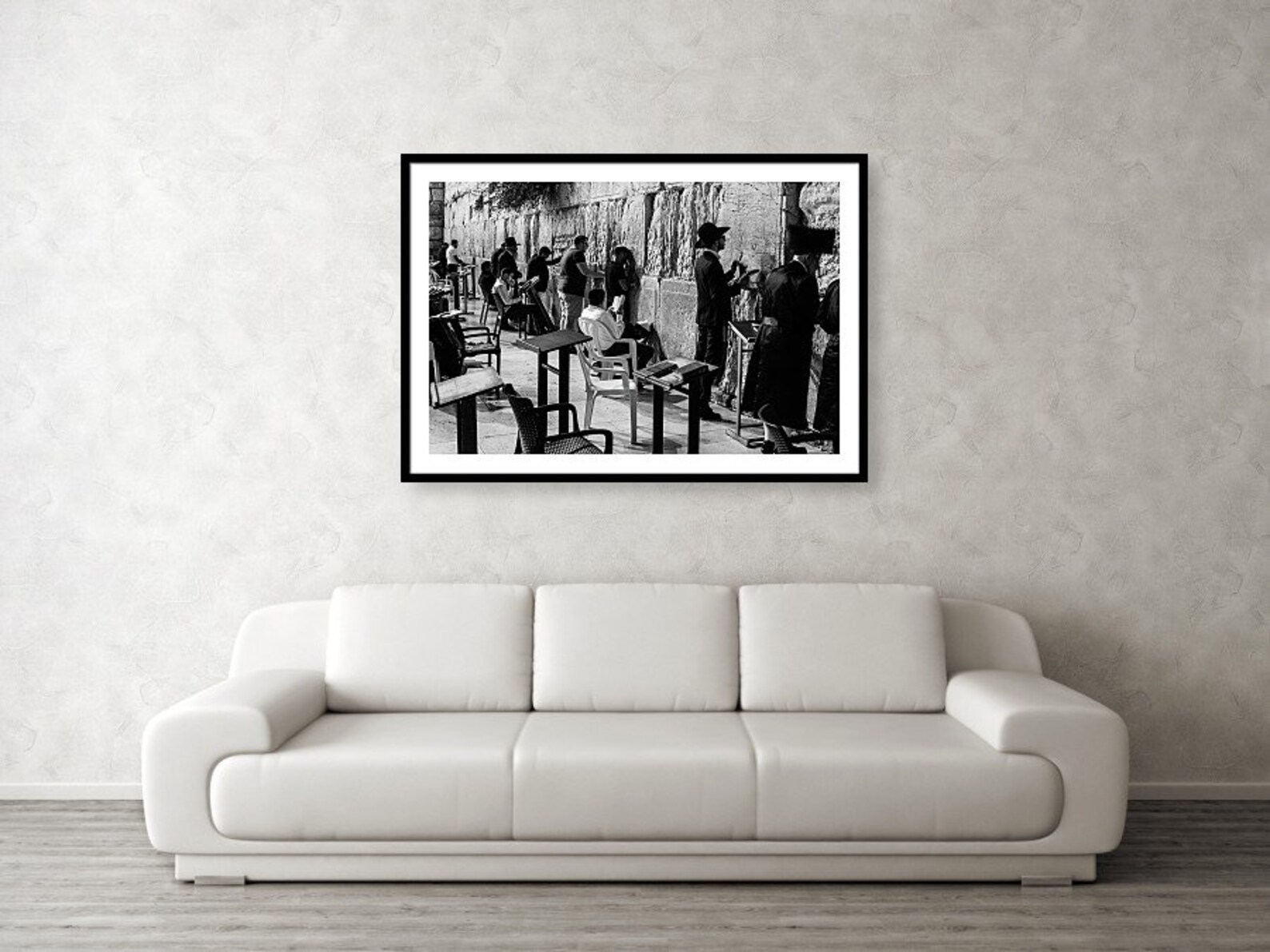 Black and White Jewish Western Wall Art Prayers at the Kotel - Etsy