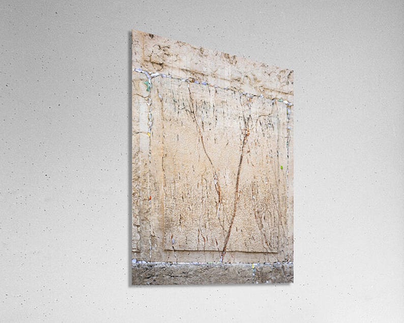 Kotel Western Wall Jerusalem Stone Print: Prayer Notes Shin Hebrew ...