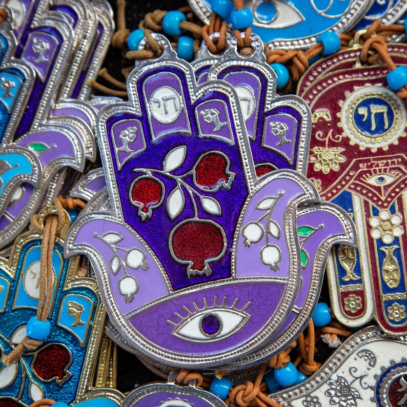 Purple Blue Red Hamsa Hands Vintage Photography With Hai and - Etsy