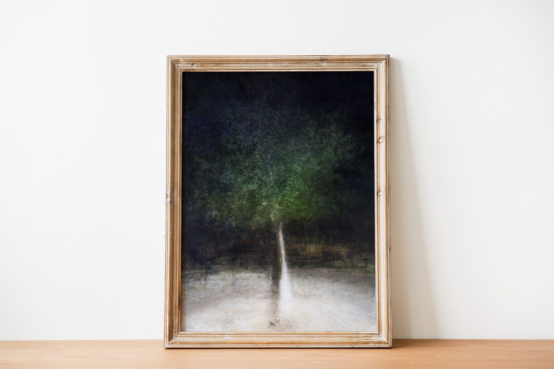 Holy Land Israeli Oak Tree Impressionist Painting by Night - the Bride ...