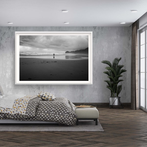 Black and White Beach Storm Prints - Etsy