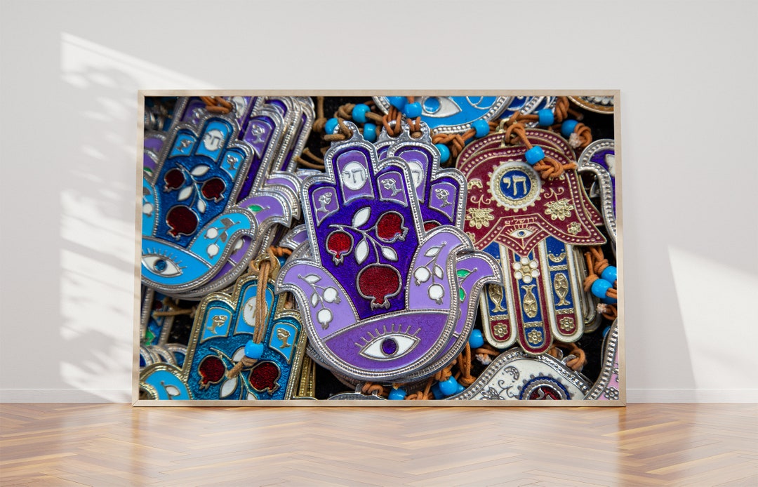Purple Blue Red Hamsa Hands Vintage Photography With Hai and ...
