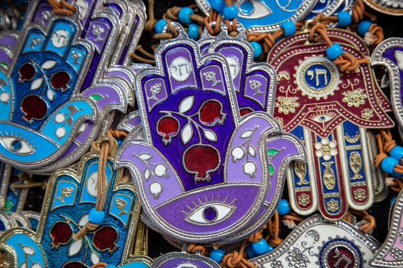 Purple Blue Red Hamsa Hands Vintage Photography With Hai and ...
