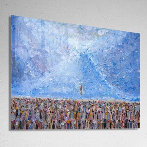 Red Sea Crossing Painting Print: Hero Nachshon Ben Aminadav Entering ...